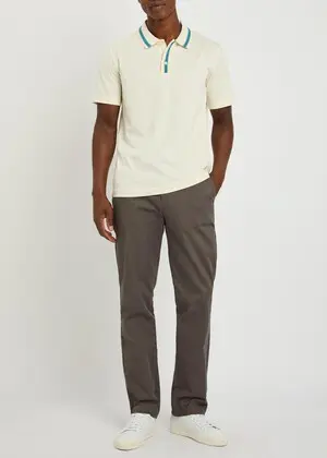 Paul Smith Striped-trim Cotton-blend Polo Shirt