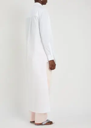 Alaïa Asymmetrical Cotton-poplin Shirt
