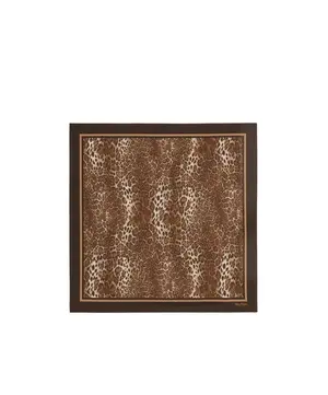 Max Mara Printed Silk Scarf - Caramel Caramel