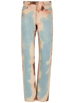 JW Anderson Printed Straight-leg Jeans - Multicoloured