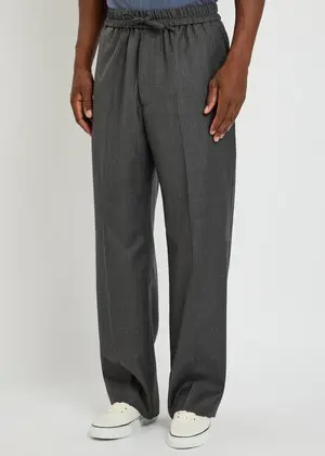 Officine Générale Wool And Cashmere-blend Trousers