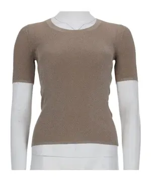 Max Mara Sequoia Short-sleeved Knitted Top - Brown