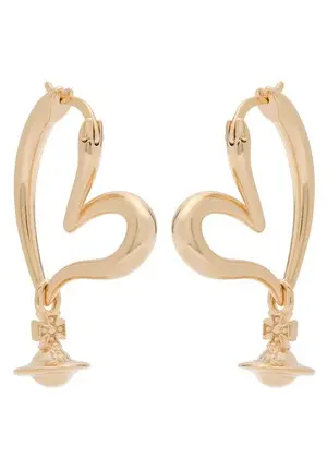 VIVIENNE WESTWOOD Emily Heart Orb-pendant Drop Earrings - Gold