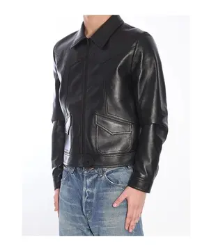 Celine Loose Blouson Jacket In Soft Lambskin