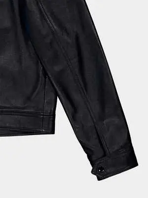 Celine Loose Blouson Jacket In Soft Lambskin