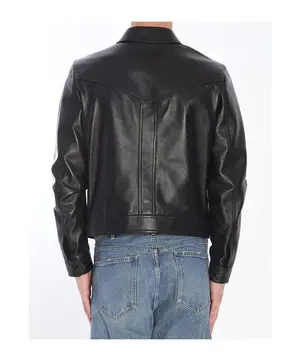 Celine Loose Blouson Jacket In Soft Lambskin