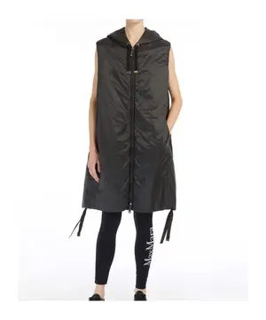 Max Mara Sleeveless Hooded Puffer Jacket