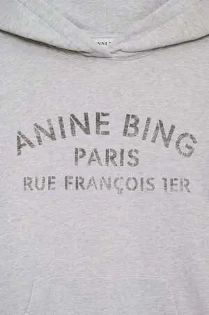 ANINE BING Oversized Logo Printed Hoodie
