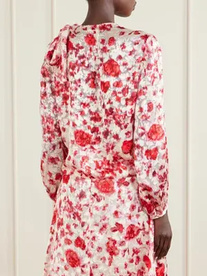 Isabel Marant Étoile Floral Print Chiffon Shirt