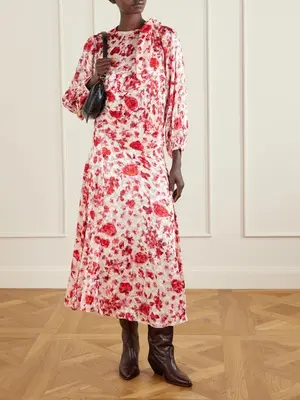 Isabel Marant Étoile Floral Print Chiffon Shirt