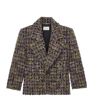 Saint Laurent Long-sleeve Casual Jacket - Purple