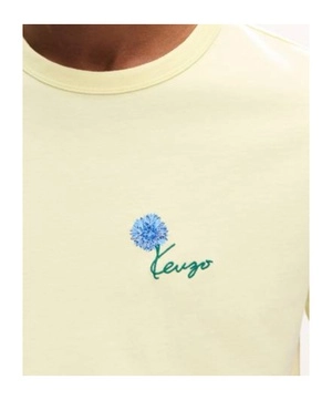 Kenzo Tulip' Embroidered Slim T-shirt In Cotton