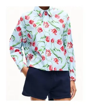 Kenzo Tulip Cotton Poplin Shirt