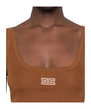 Elisabetta Franchi Ribbed-knit Tank Top