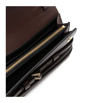 Moschino Buckle Detail Chain Strap Wallet