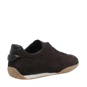 TOD'S Suede Logo Detail Lace-up Sneakers - Brown