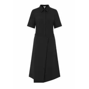 Loewe Cotton And Silk Check Print Dress - Black