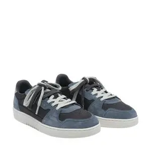 Axel Arigato Suede Leather Colour Block Lace-up Sneakers - Blue