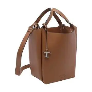 TOD'S Small Leather Bucket Bag - Brown