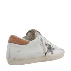GOLDEN GOOSE Super-star Sneakers With Crystal Embellishment - White