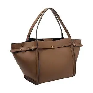 TOD'S Medium Leather Shopping Bag - Brown