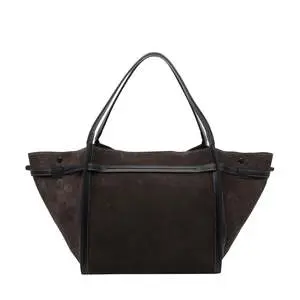 TOD'S Medium Suede T Signature Shopping Bag