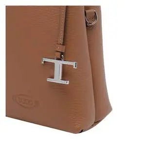 TOD'S Micro Leather Handbag With Decorative Stitching And Charms