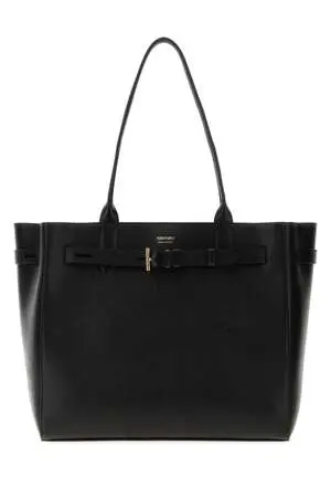 TOM FORD Leather Shopping Bag - Black