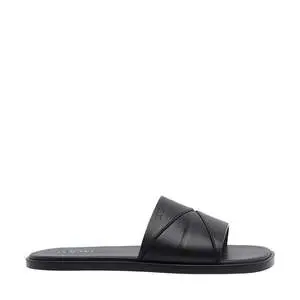 Loewe Origami Slides Calf Leather - Black