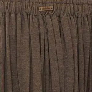 Max Mara Mxmlivrea Pleated Long Skirt - Brown