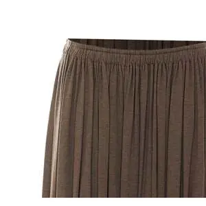 Max Mara Mxmlivrea Pleated Long Skirt - Brown