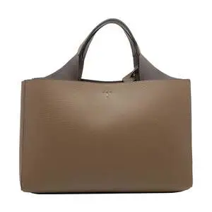 TOD'S Di Reverse Leather Tote Bag - Brown