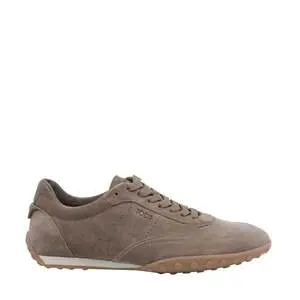 TOD'S Logo Suede Lace-up Sneakers - Brown