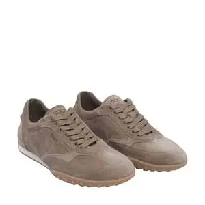 TOD'S Logo Suede Lace-up Sneakers