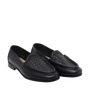 Bottega Veneta Silenzio Loafers Woven Calf Leather