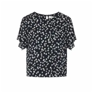 Isabel Marant Étoile Hervane Floral Print Short-sleeve Top - Black