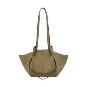Yuzefi Suede Shoulder Bag - Green
