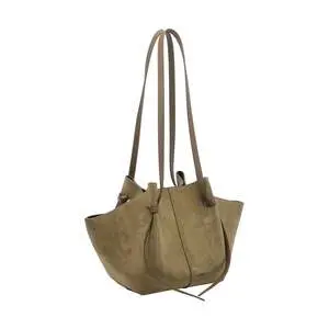 Yuzefi Suede Shoulder Bag - Green
