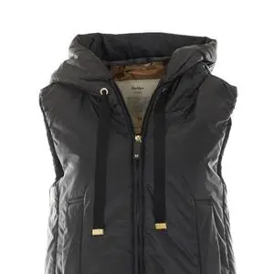 Max Mara Quilted Padded Vest With Hood