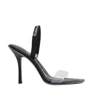 Alexander Wang Nova Pvc Pump Sandals With Stiletto Heel - Black