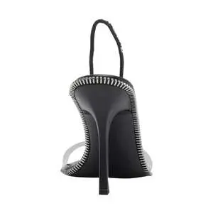 Alexander Wang Nova Pvc Pump Sandals With Stiletto Heel - Black
