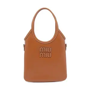 Miu Miu Calf Leather Handbag - Brown