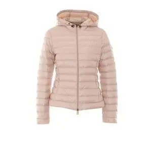 Moncler Quilted Down Jacket With Hood - Pink