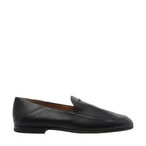TOD'S TOD'S Logo Leather Sabot Loafers