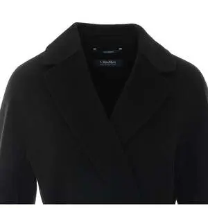 Max Mara Arona Wool Coat - Black