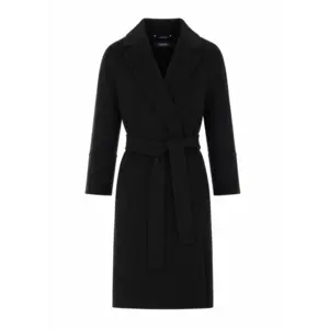 Max Mara Arona Wool Coat - Black