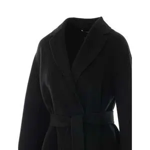 Max Mara Esturia Coat Wool - Black
