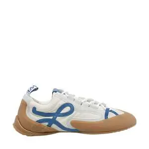 Loewe Suede Leather Colour Block Lace-up Sneakers