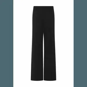 Max Mara Virgin Wool Flare Trousers - Black