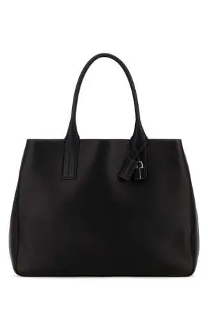 TOM FORD Dark Leather Shopping Bag - Brown